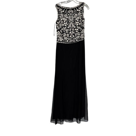 Tadashi Shoji | Dresses | Vintage Tadashi Shoji Black White Sleeveless ...